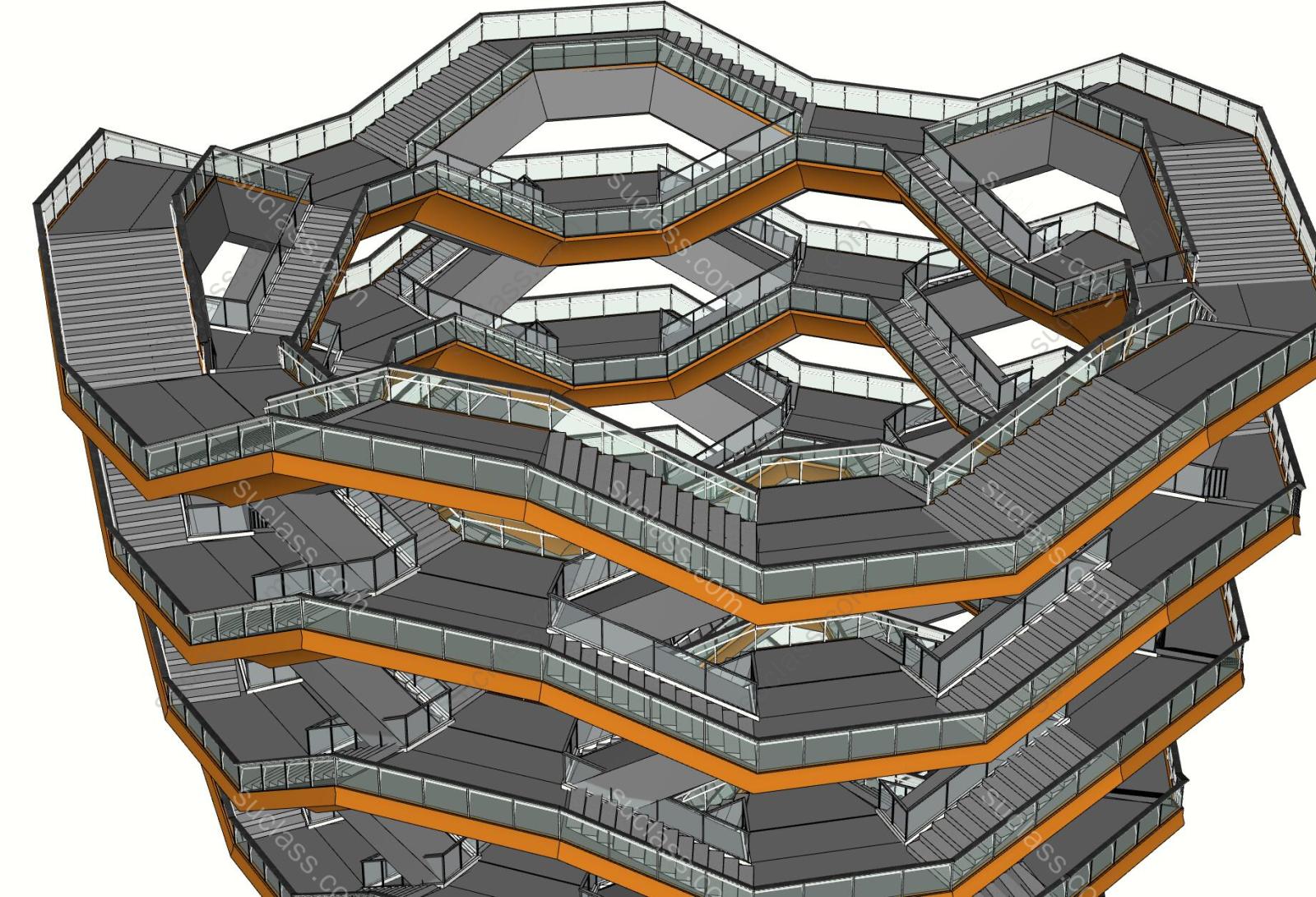 哈德逊广场TheVessel ID:133675 八宝模型库 - PB3智能构件下载